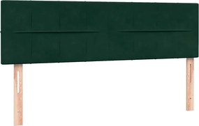 Box spring postel s matrací tmavě zelená 160x220 cm samet 3318162