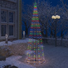 Vánoční stromek kužel 330 vícebarevných LED diod 100 x 300 cm