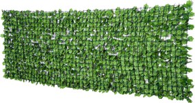 Outsunny živý plot Umělý živý plot 300x100 cm, světle zelený, ideální pro výzdobu balkonů a stěn, odolný proti UV záření a snadná údržba | Aosom.de