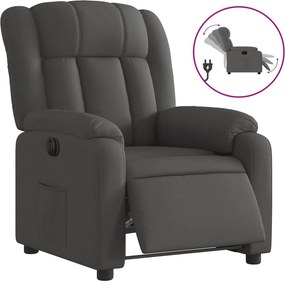 Elektrické polohovací křeslo tmavě šedé textil 3205293