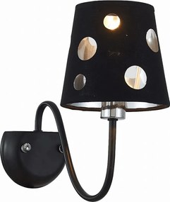 Nástěnné svítidlo Batley 1xE14 60W černá/chrom, nastavitelné, Candellux