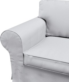 Potah na křeslo IKEA Ektorp barva bílá látka pletený vzor