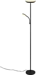 Černá LED stojací lampa (výška 178 cm) Specter – Reality