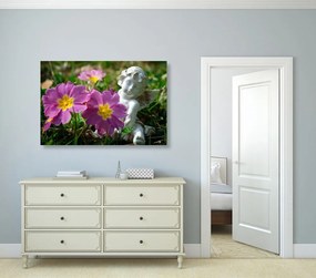 Obraz andílek v zahradě - 90x60 cm
