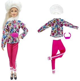 Šatičky pro panenku Barbie - zimní outfit (30 cm) Barva: B