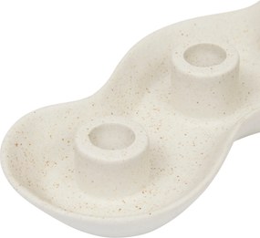 Keramický svícen na 4 dlouhé svíčky CHERRY, 32,5 x 4,4 x 11,2 cm