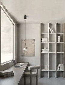 LED stmívatelný bílý moderní lustr Kedros
