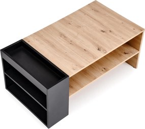 Konferenční stolek MURCIA 100 cm dub artisan/černý