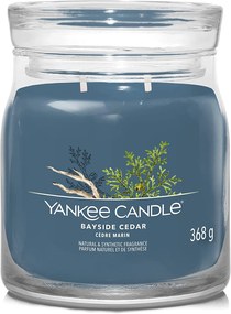 Yankee Candle vonná svíčka Signature ve skle střední Bayside Cedar 368g