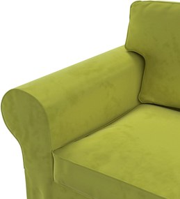 Potah na pohovku IKEA  Ektorp 2-místná, nerozkládací barva zelená látka lesklé, sametová