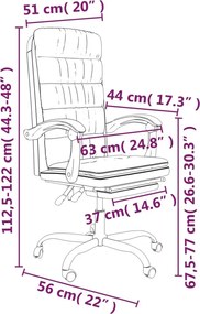 vidaXL Polohovací kancelářská židle samet [349651] Barva: světle šedá