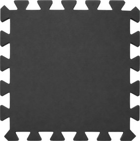 V2 Sada 36 ochranných podložek na podlahu 31x31cm – černá
