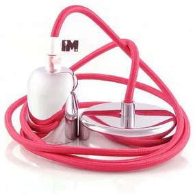 Lak 1-závěsná žárovka chrom/pink IMINDESIGN IMIN1- chrom/pink