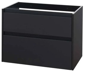 Mereo, Opto, koupelnová skříňka 81 cm, černá CN941S