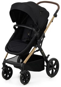 KINDERKRAFT - Kombinovaný kočárek 3v1 MOOV 2 Pure black + autosedačka MINK PRO