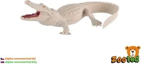 ZOOTED Figurka Aligátor severoamerický bílý / 15 cm / od 3 let