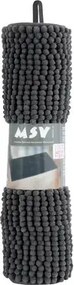 MSV Koupelnová předložka CHENILLE tmavě šedá / Mikrovlákno / Protisklu