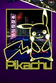 Svítící povlečení Pokémon Pikachu Neonová Show
