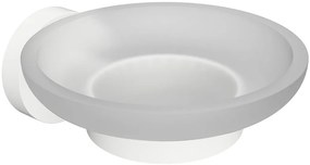 Sapho, X-ROUND WHITE mýdlenka skleněná, bílá, XR803W