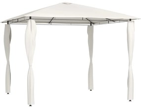 Altán s krytými sloupky 3 x 3 x 2,6 m krémový 160 g/m² 313605