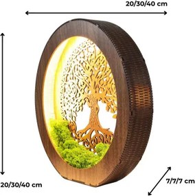 Dřevěná LED lampa Strom života s měchem, Stmívatelná I SENTOP LED0610