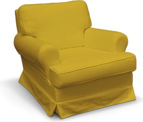 Potah na křeslo Barkaby barva žlutá látka sametová