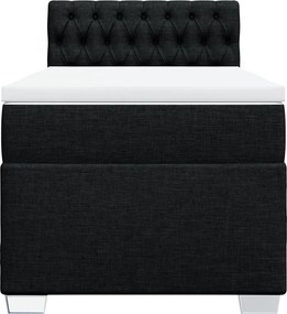 Box spring postel s matrací černá 100 x 200 cm textil 3285808