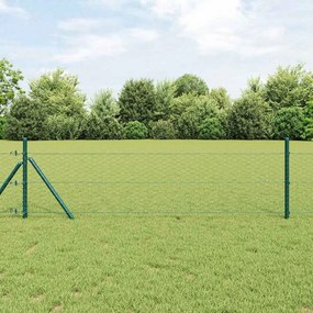 Hexagonální kotvení plotu 50 x 0,5 m Ocel potažená PVC Zelená 3352698