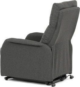 Polohovací křeslo šedé, elektrické TV-5482 GREY2