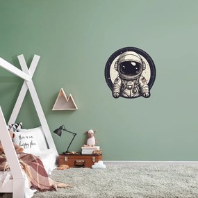 PIPPER. Kruhová samolepka na zeď "Astronaut" Velikost: 100cm