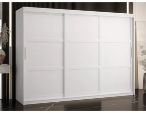 Šatní skříň Terospito 1 250, Barva: bílá