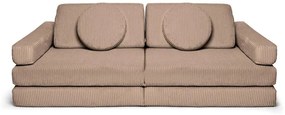 SHAPPY Velký multifunkční skládací bunkr z manšestru SOFA PURE Zvolte barvu: Hnědá