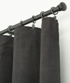 Hotový závěs BASIC s řasící páskou 140x260cm černý