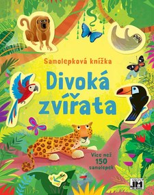 JIRI MODELS Samolepková knížka Divoká zvířata 150 samolepek 6