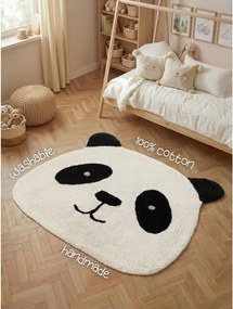 Černý/krémový pratelný/ručně tkaný bavlněný dětský koberec 103x120 cm Snuggle Patsy – Hanse Home