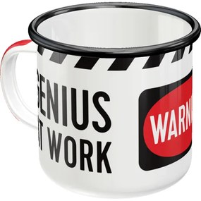 Postershop Plechový hrnek - Genius at Work 360 ml