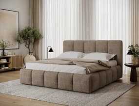 Postel Edvige + Dřevěný rám + plynový výtah + kontejner 140x200