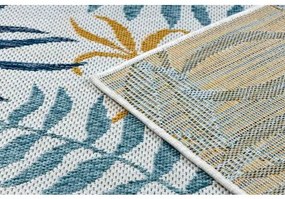 Dywany Luszczow Kusový koberec SISAL COOPER Listy 22251 ecru / tmavě modrá Rozměr koberce: 160 x 220 cm