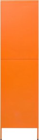 Šatní skříň oranžová 90 x 50 x 180 cm ocel 336246