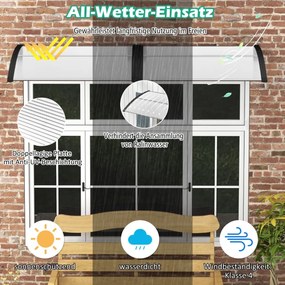 Costway Stříška pro stříšku předních dveří stříška stolu