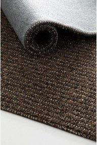 Tmavě hnědý pratelný koberec 80x150 cm Lumen Liso – Universal