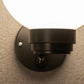 Brilagi - Venkovní nást. svítidlo se senz. HARBOR 1xE27/40W/230V IP33 antr./bílá