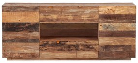 furniture-nabytek.cz - Masivní příborník Oldwood z recyklovaného dřeva, lakovaný, přírodní barva – 180×40×75 cm