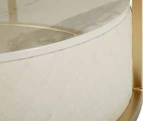 Designový konferenční stolek Pembroke 75 cm bílý