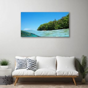 Obraz na plátně Moře Strom Krajina 125x50 cm