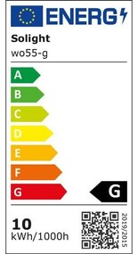 SOLIGHT LED stmívatelná lampička s bezdrátovým nabíjením 10+10W, změna chromatičnosti, šedá