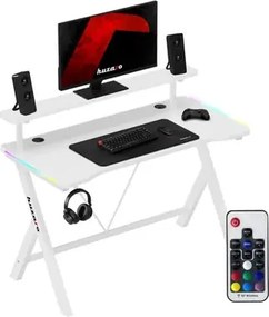 Huzaro Hero 1.9 RGB bílá / Herní stůl / 120 x 60 x 75 cm