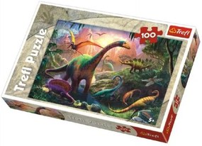 Trefl Puzzle Dinosauři 100 dílků 41x27,5cm