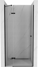 Mexen ROMA sprchové otevírací dveře ke sprchovému koutu 80 cm, černá-transparentní, 854-080-000-70-00