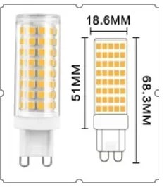 LED žárovka G9 6W 3000K